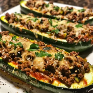 Delicious Ground Beef Zucchini Boats Recipe to Share
