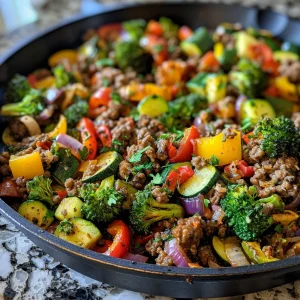 Meal Prep Ground Beef Veggie Skillet: A Cozy Family Favorite